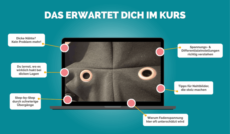 Dicke Lagen mit der Overlock
